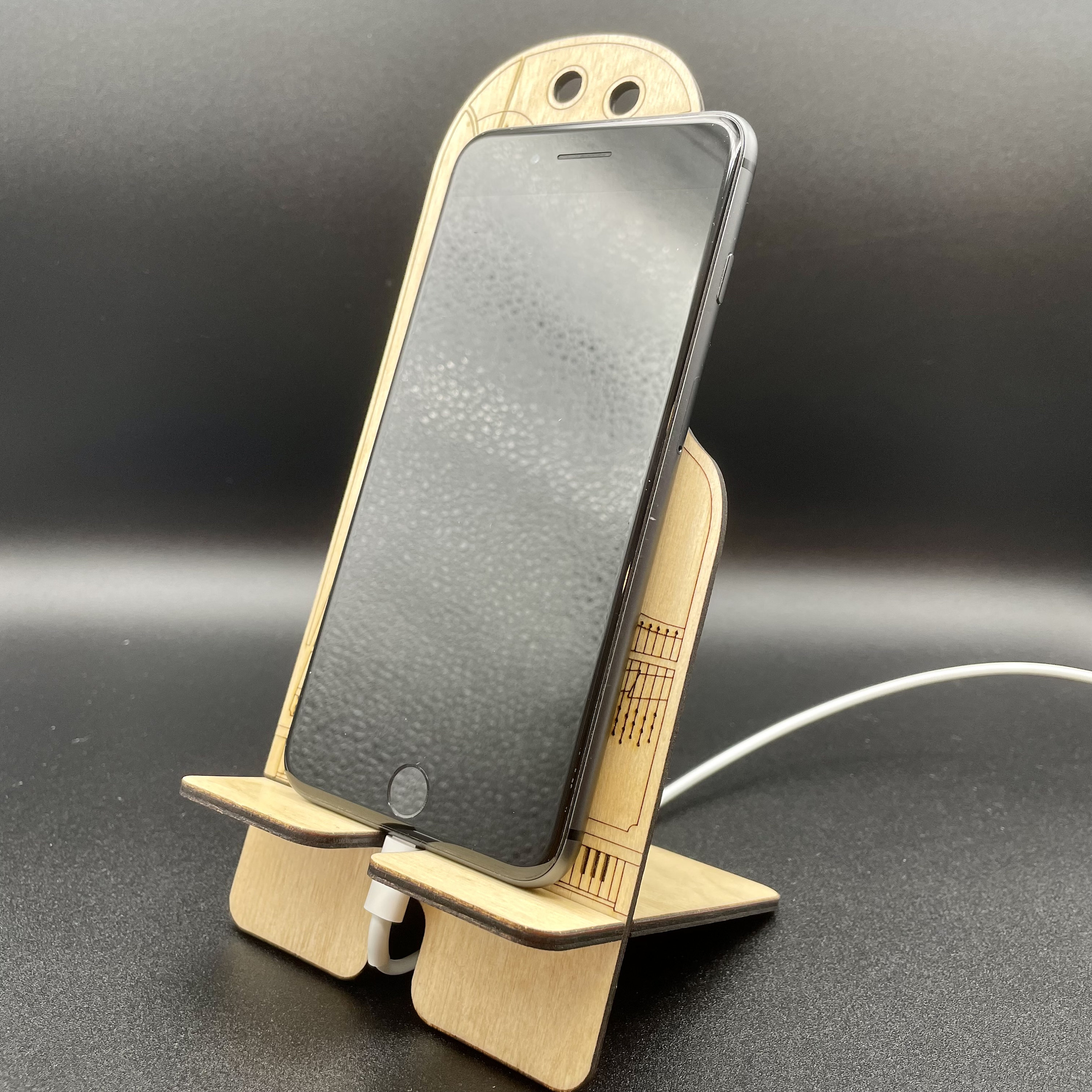 Cell Phone Stand/ Wooden Phone Dock/ Music Phone Holder/ Gift Basket ...