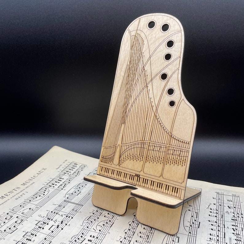 Wooden Guitar Phone Stand: Musician Gift, Desk Organizer - Etsy