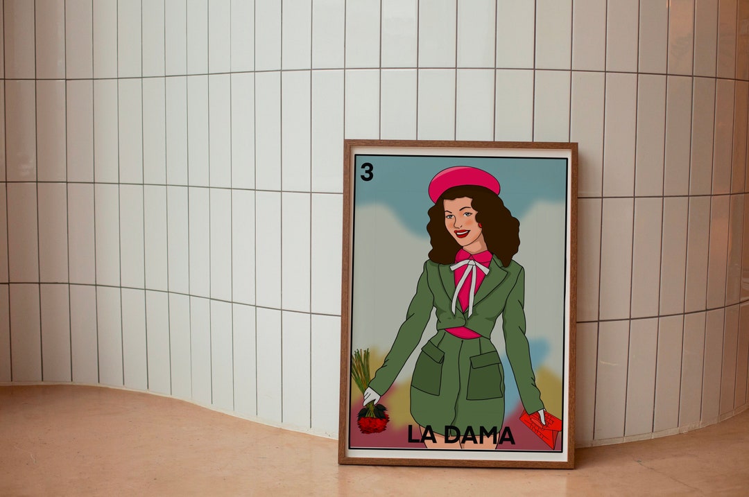 La Dama Digital Illustration - Etsy