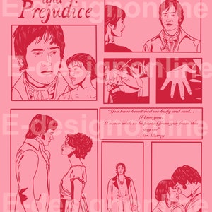 Pride and Prejudice Digital Book Poster - Etsy