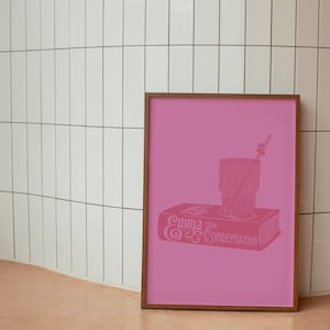 EMMA THE CONDENSATION - Pink Wall Art - Jane Austen Bookish Decor - Etsy