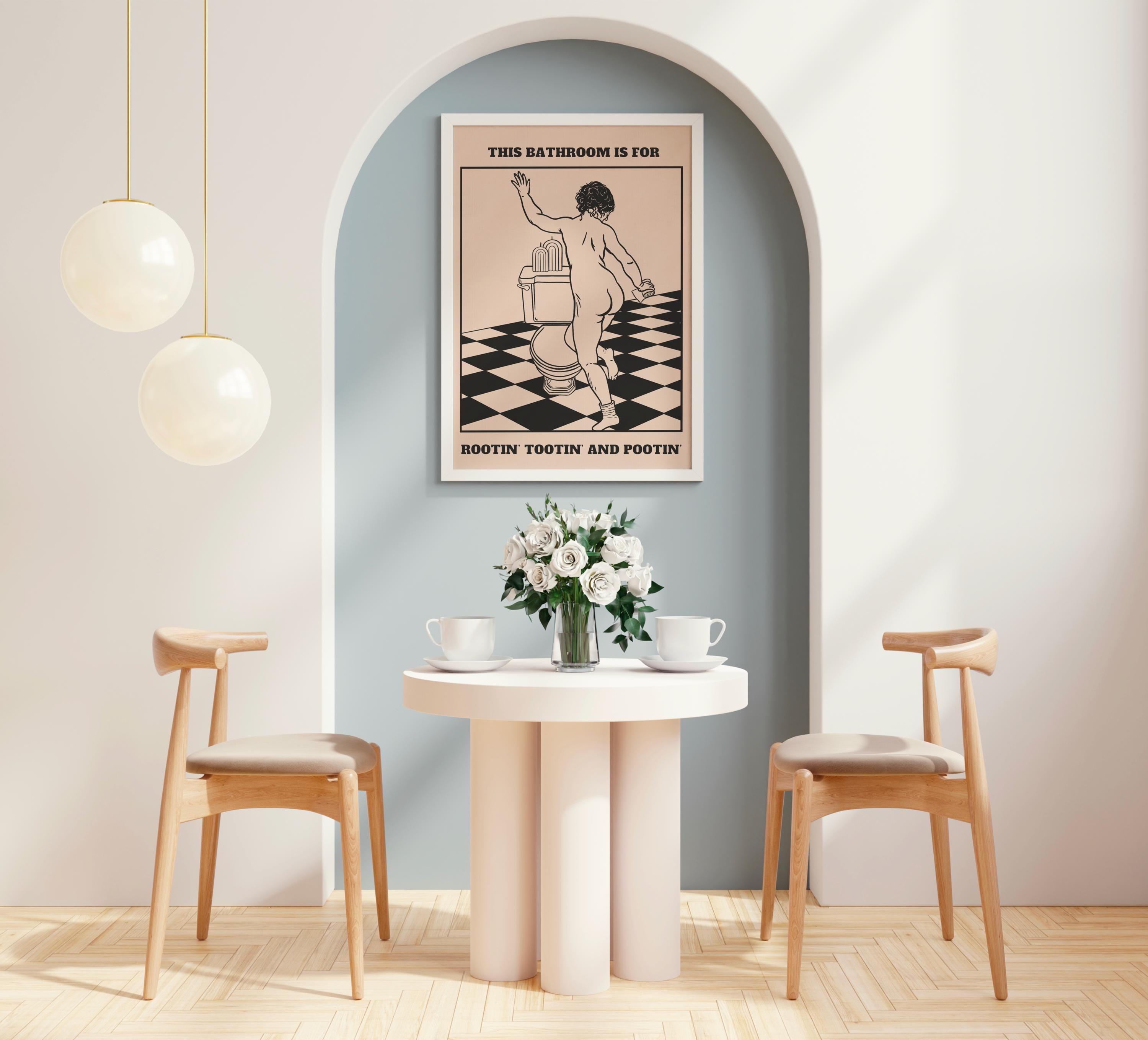 This Bathroom is for Rootin' Tootin' and Pootin', Printable Western Art ...