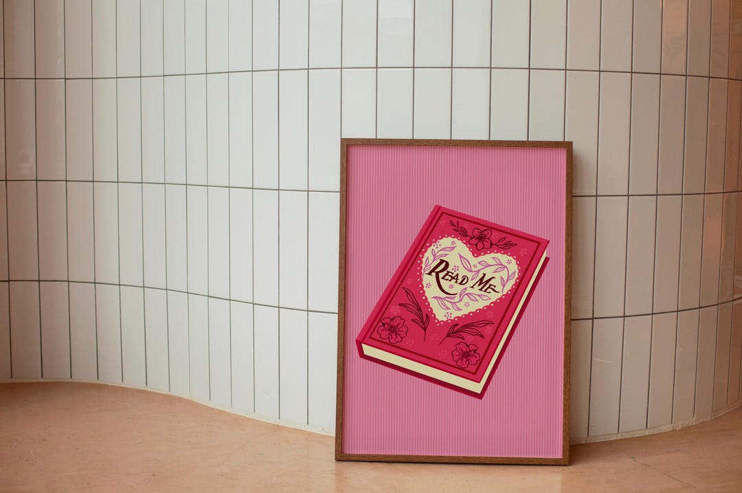 READ ME BOOK Poster, Book Print, Book Readers Wall Art, Printable Art ...