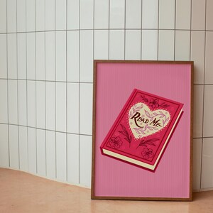 READ ME BOOK Poster, Book Print, Book Readers Wall Art, Printable Art ...