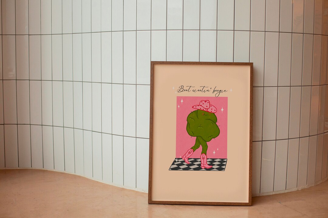 BOOT SCOOTIN' BOOGIE, Western Printable Wall Art, Cowboy Wall Art, Pink ...
