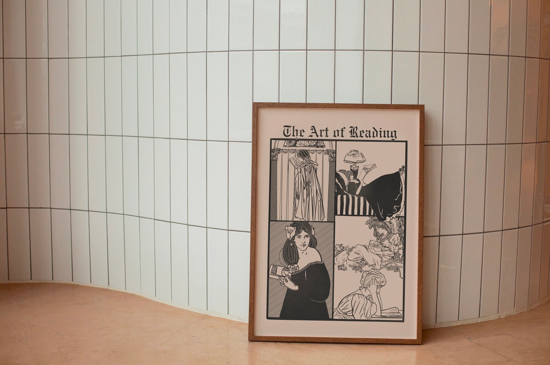 THE ART of READING Poster, Book Print, Book Readers Wall Art, Printable ...