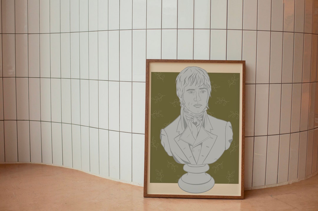 Mr. Darcy Fitzwilliam Bust Print From the 'pride and Prejudice' Novel ...