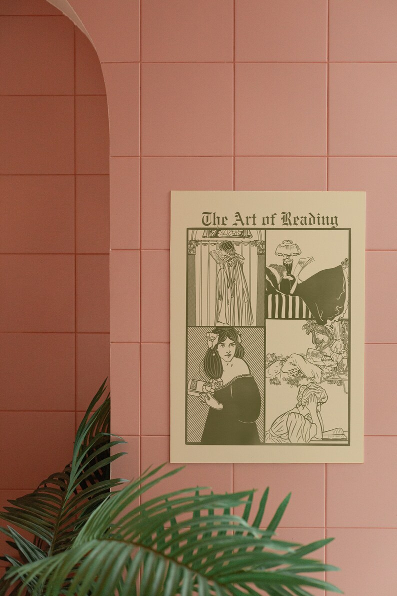 THE ART of READING Poster Book Print Book Readers Wall Art - Etsy