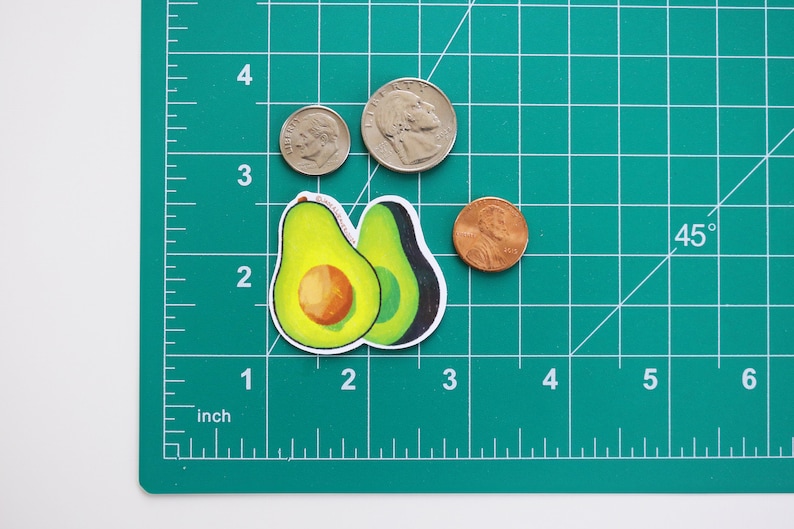 Aesthetic Avocado Sticker | Ultra-matte Paper Sticker for Scrapbooking ...
