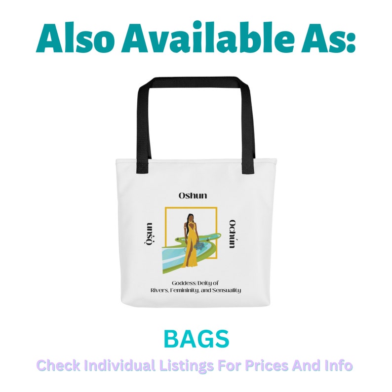 Oshun Color Rim African Goddess/ Deity Oshun/ Osun/ Ochun Orisha Rivers ...