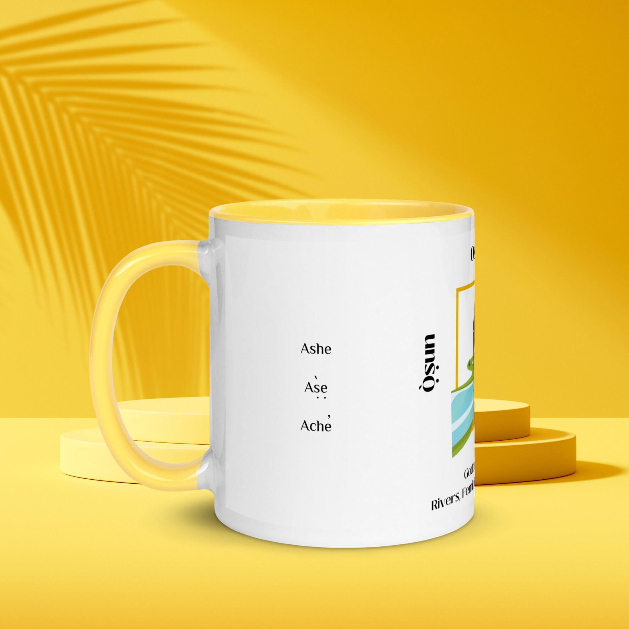 Oshun Color Rim African Goddess/ Deity Oshun/ Osun/ Ochun Orisha Rivers ...