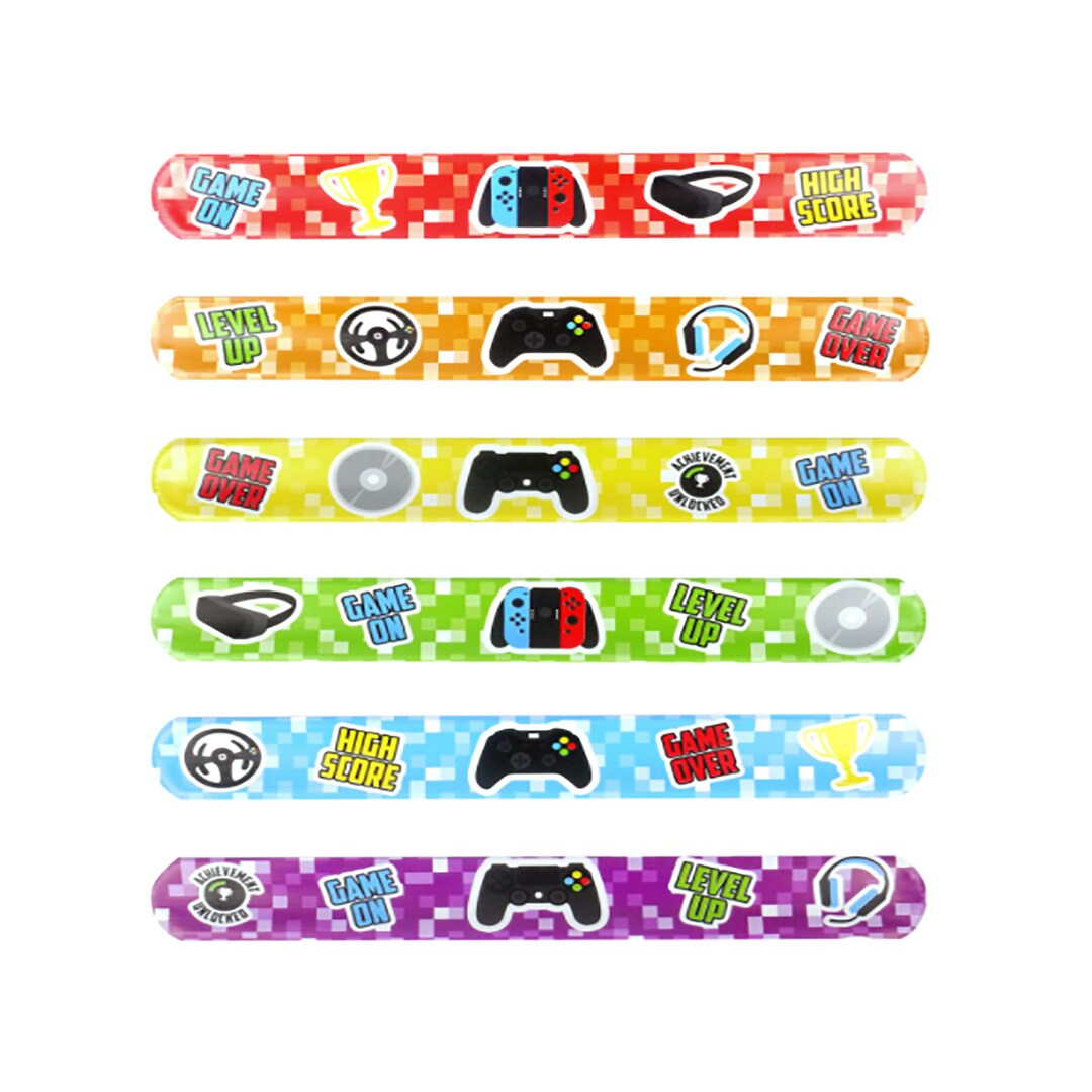 Gamer Slap Bands/snap Bracelets – Ideal Party Bag Fillers - Etsy UK