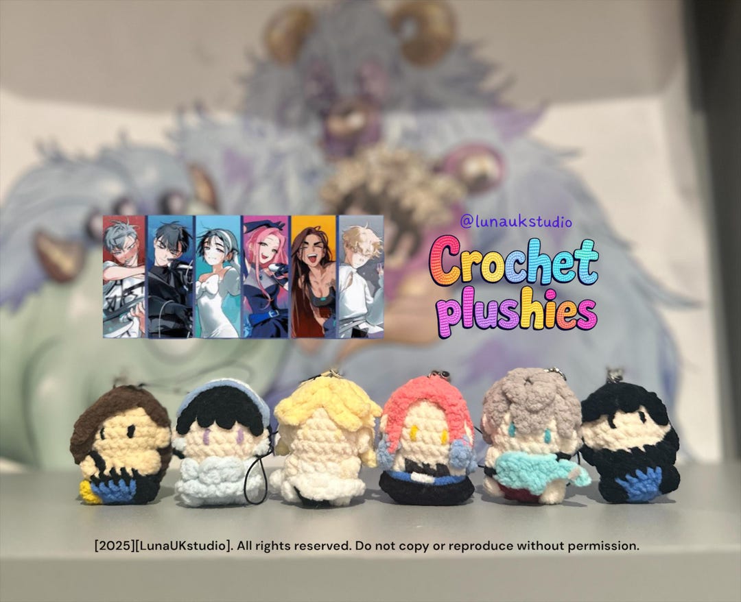 Alien Stage Handmade Crochet Plushies: Till Ivan, Keychain Figure ...