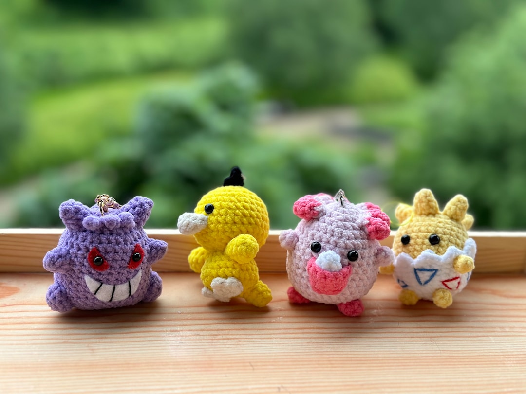 Crochet Pokemon Gengar Amigurumi Crochet Psyduck,crochet Togepi,crochet ...
