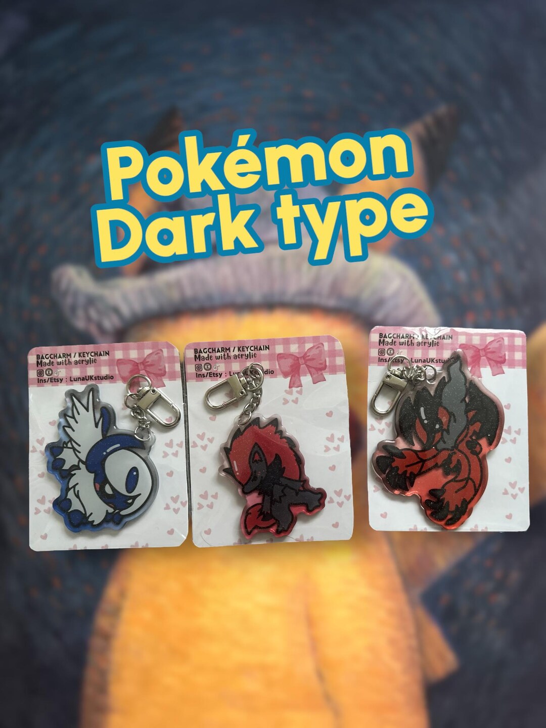 Pokemon Absol, Zoroark, Yveltal Fanart Anime Style Double-sided ...