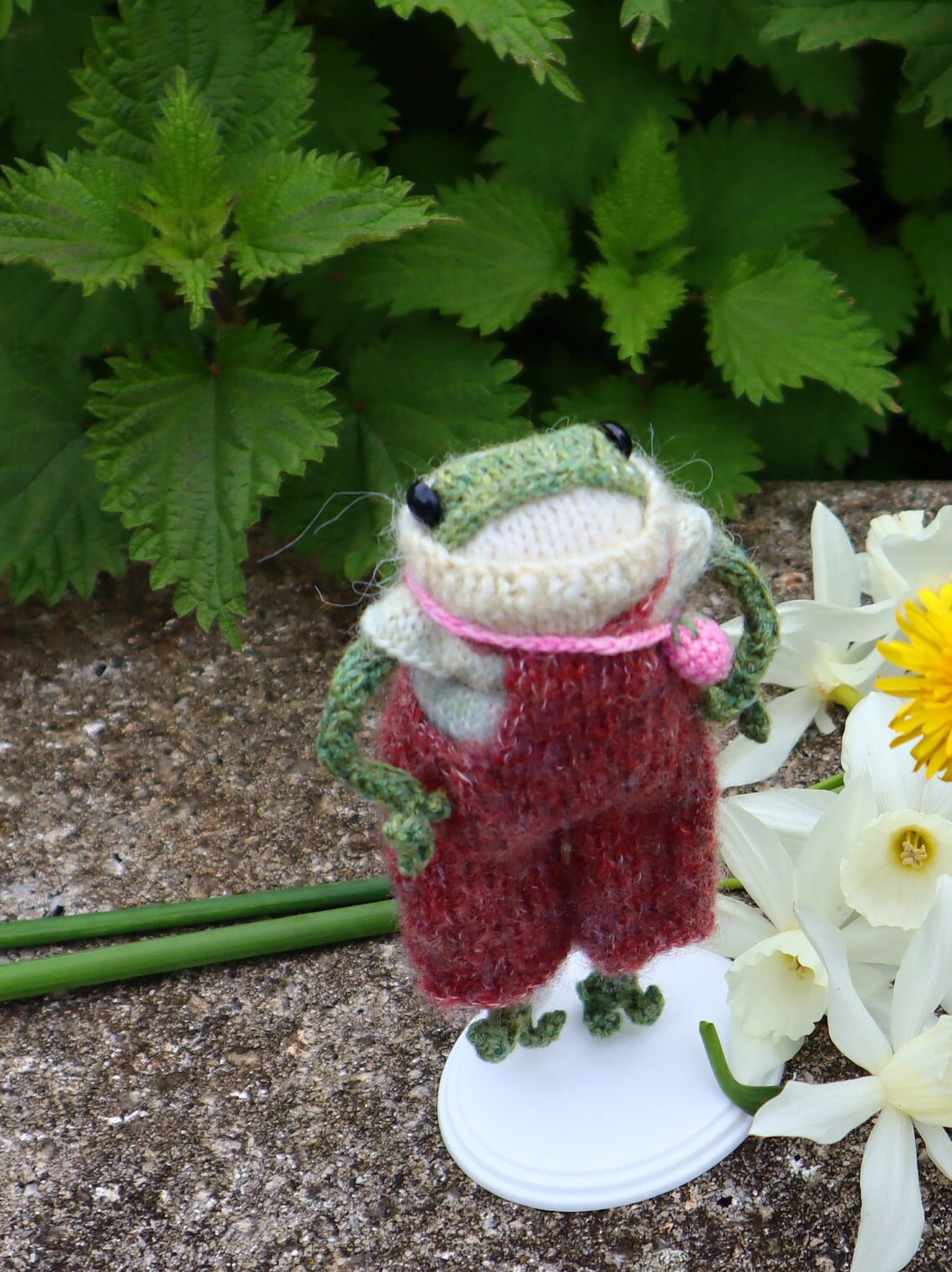 Froggie Frog Crochet,green Frog Knitted,froggie's Sweater,cute Toy Frog ...