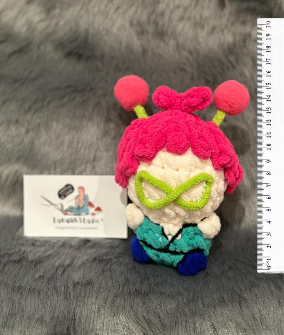 Handmade Crochet Chibi Saiki Inspired Plushies Keychain/15.5cm Height ...