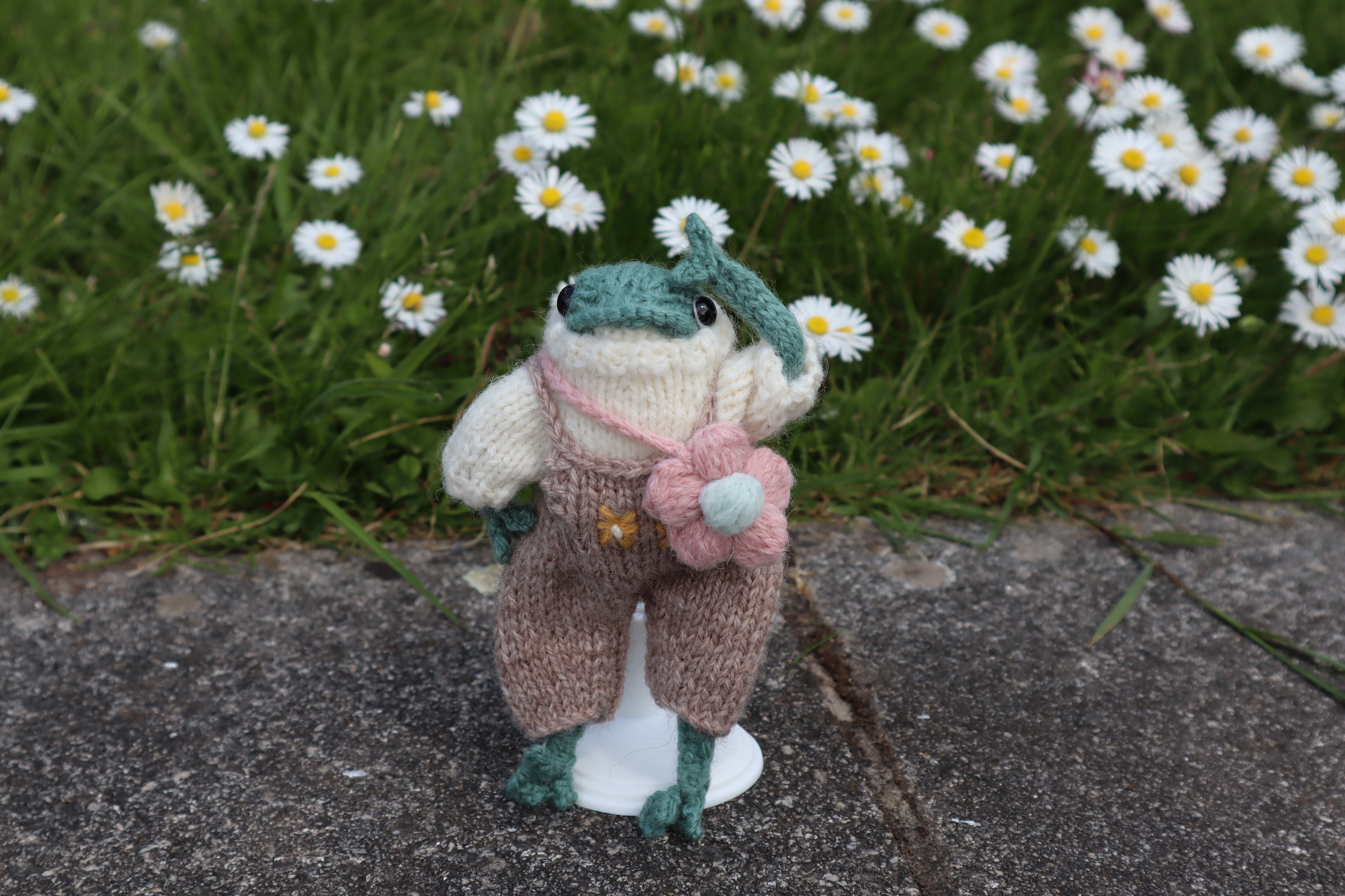 Froggie Frog Crochet,green Frog Knitted,froggie's Sweater,cute Toy Frog ...