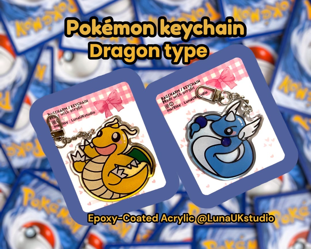 Pokemon Dragonite,dragonair Fanart Anime Style Double-sided Coloured ...