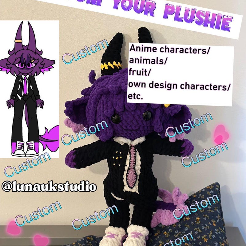 Custom Plushies Keychain - Etsy