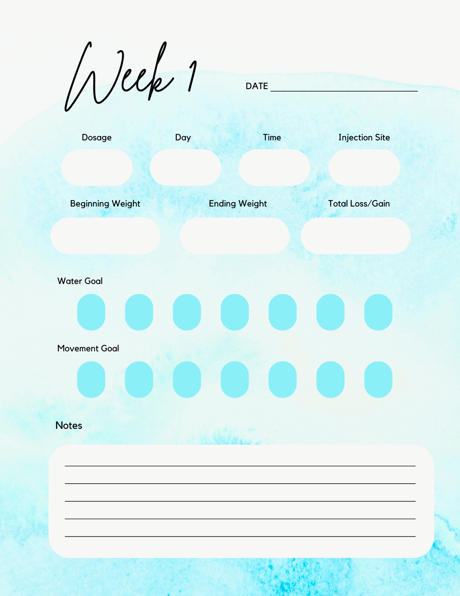 My Mounjaro Journey Downloadable Journal - Etsy