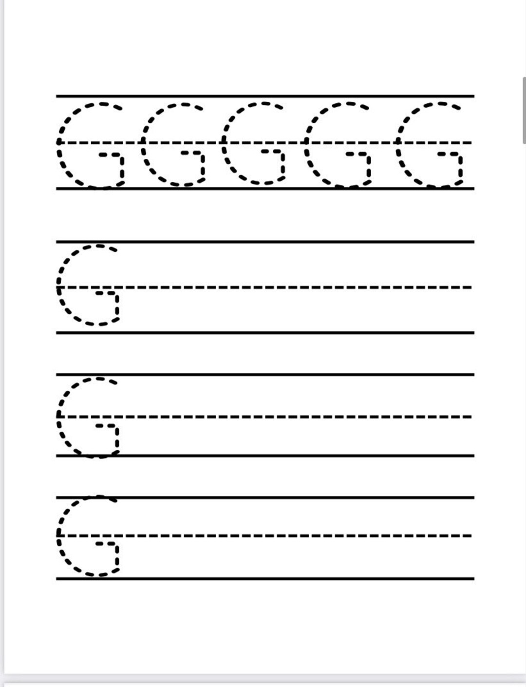 Preschool Printable A-Z Trace Uppercase Alphabet - Etsy