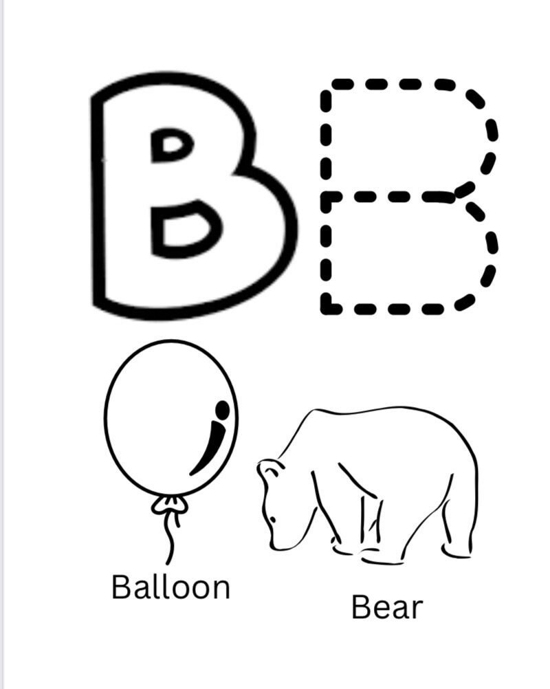 Simple ABC Practice Worksheets 1-3 - Etsy