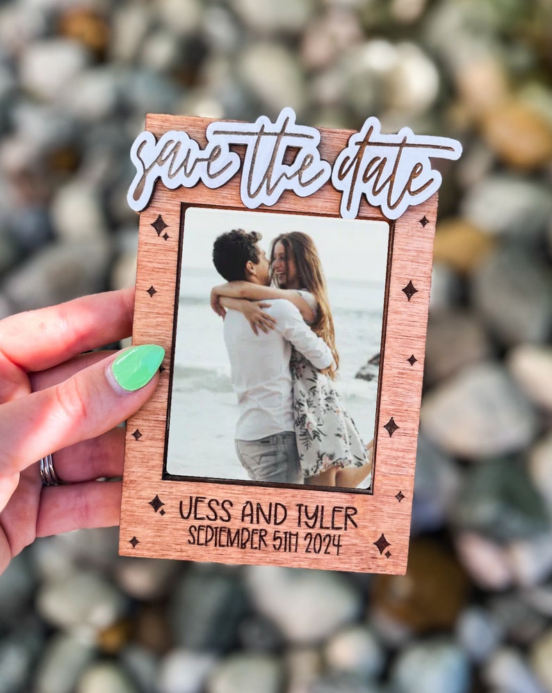 SVG Save the Date Frame Photo, Wedding Frame, Magnet Fridge Picture ...