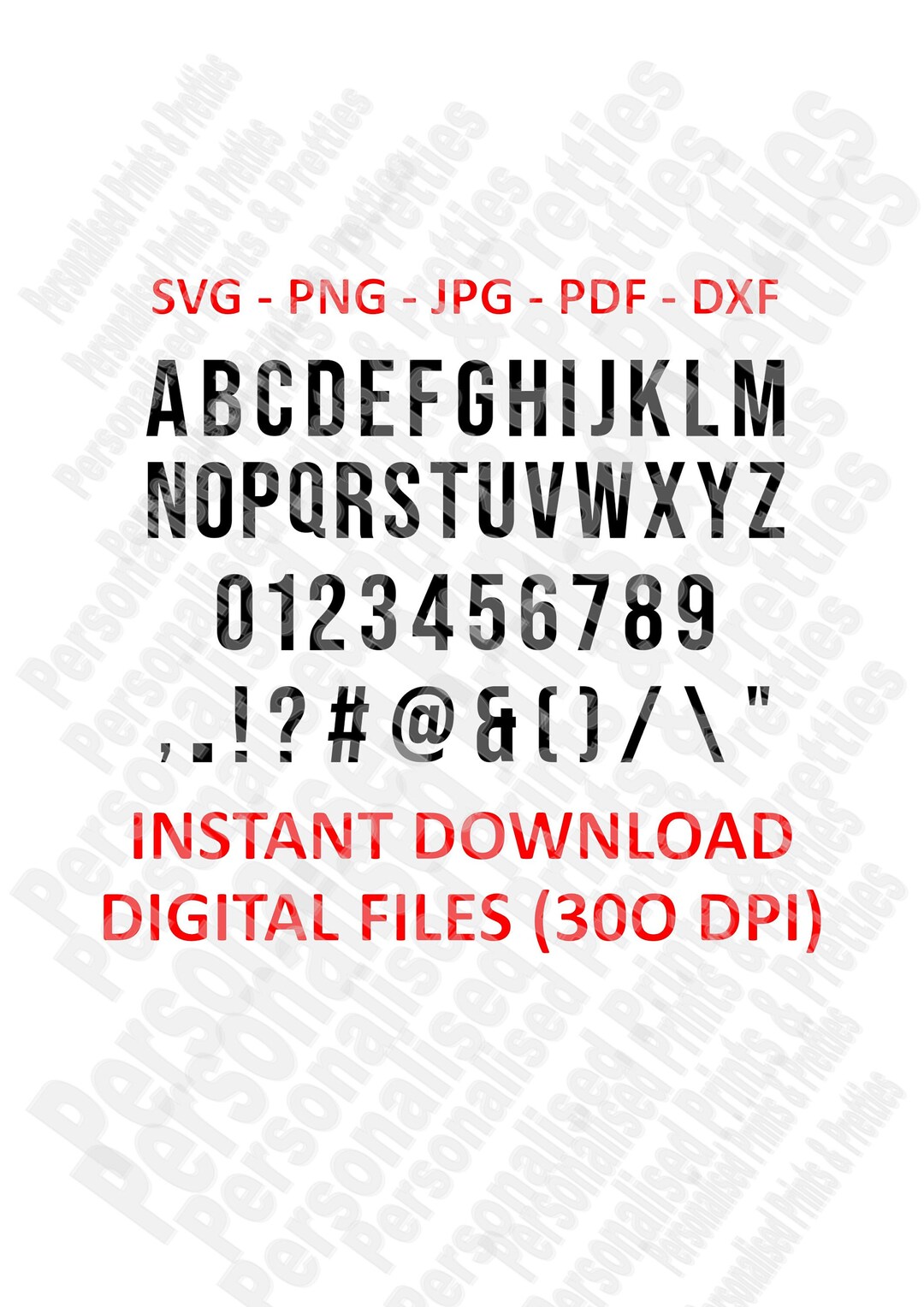 PRIME logo alphabet font svg digital download png jpg personalisation ...