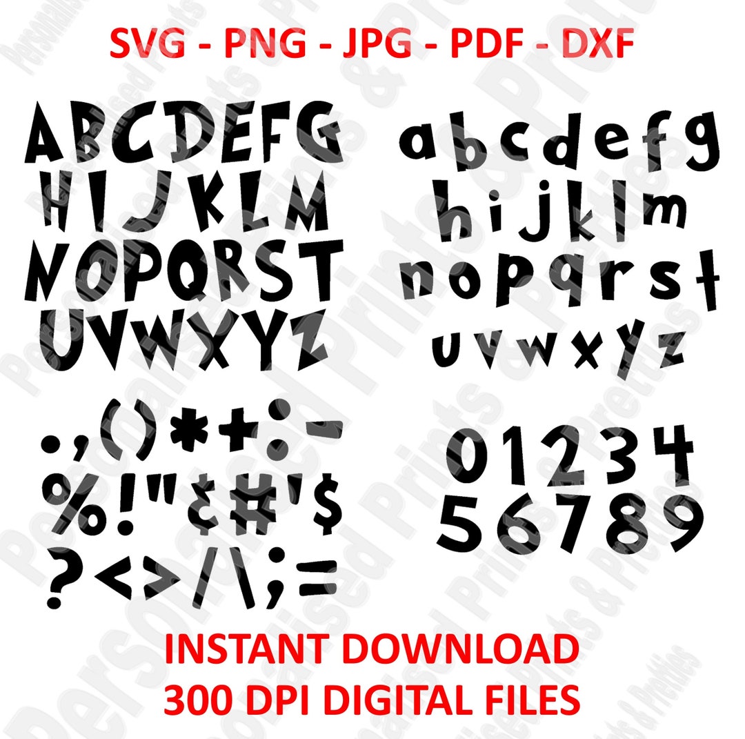 GRINCH Logo Alphabet Font Svg Digital Download Png Jpg Personalisation ...