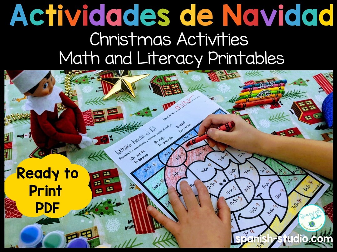 Christmas Worksheets-spanish-kindergarten Worksheets- First Grade ...
