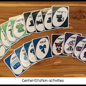 Color Activities Printables-spanish Activities-homeschool- Preschool ...