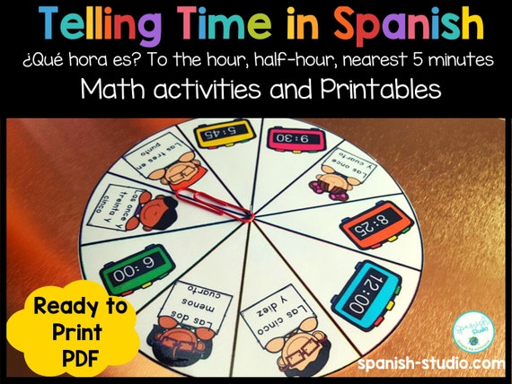Telling Time Spanish Worksheets
