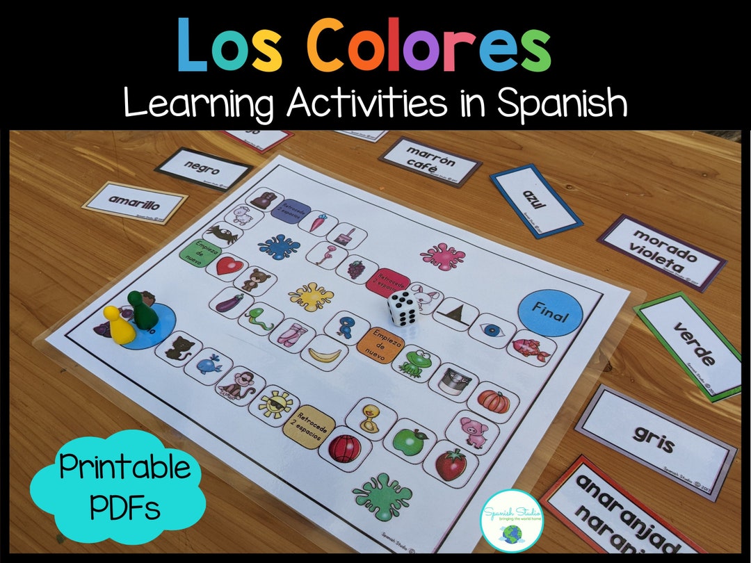Color Activities Printables-spanish Activities-homeschool- Preschool ...