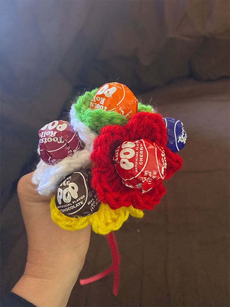 Birthday Bouquet Flower Pops (crochet Pattern Only) - Etsy