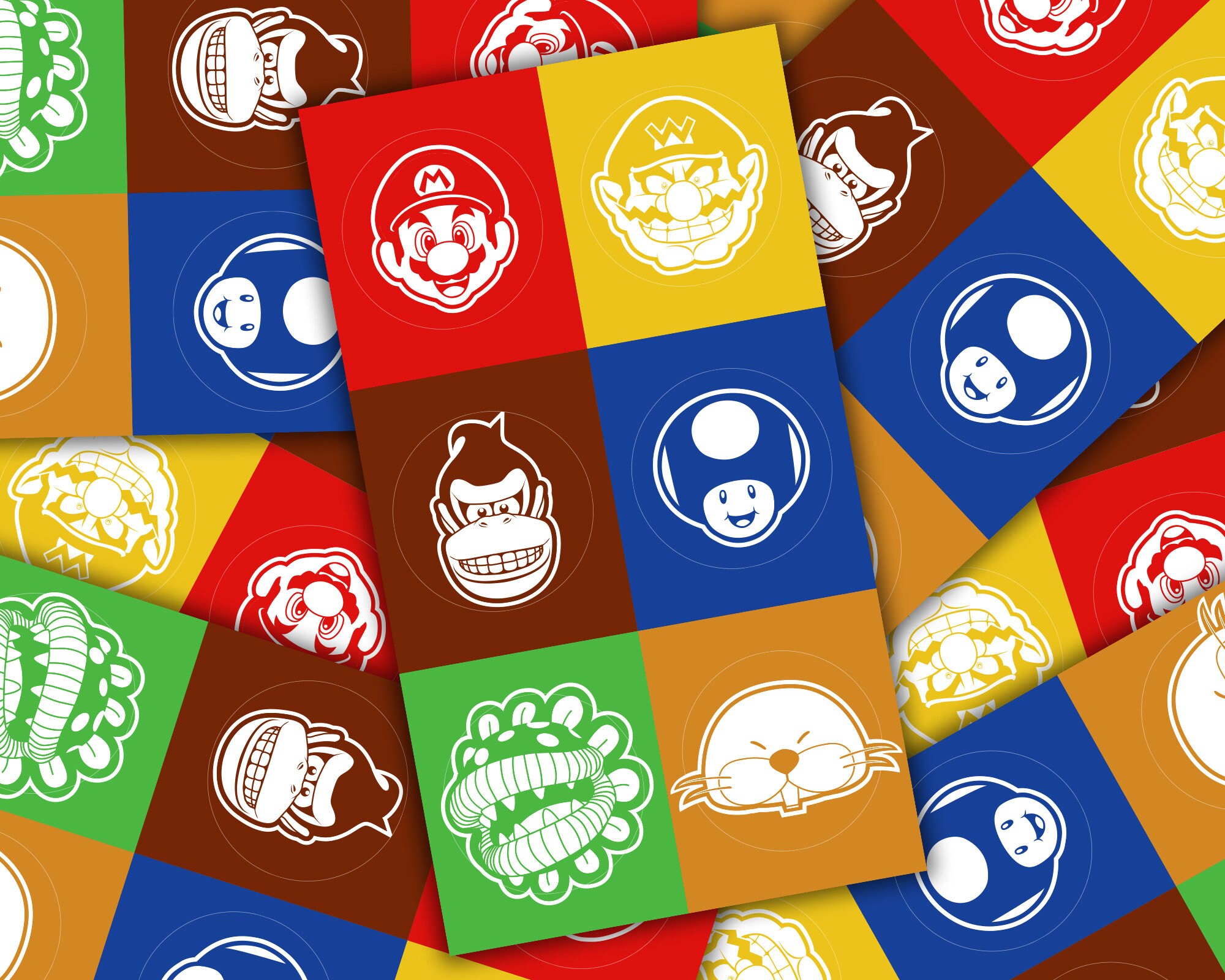 Super Mario Sticker Complete Master Collection | Weatherproof Matte ...