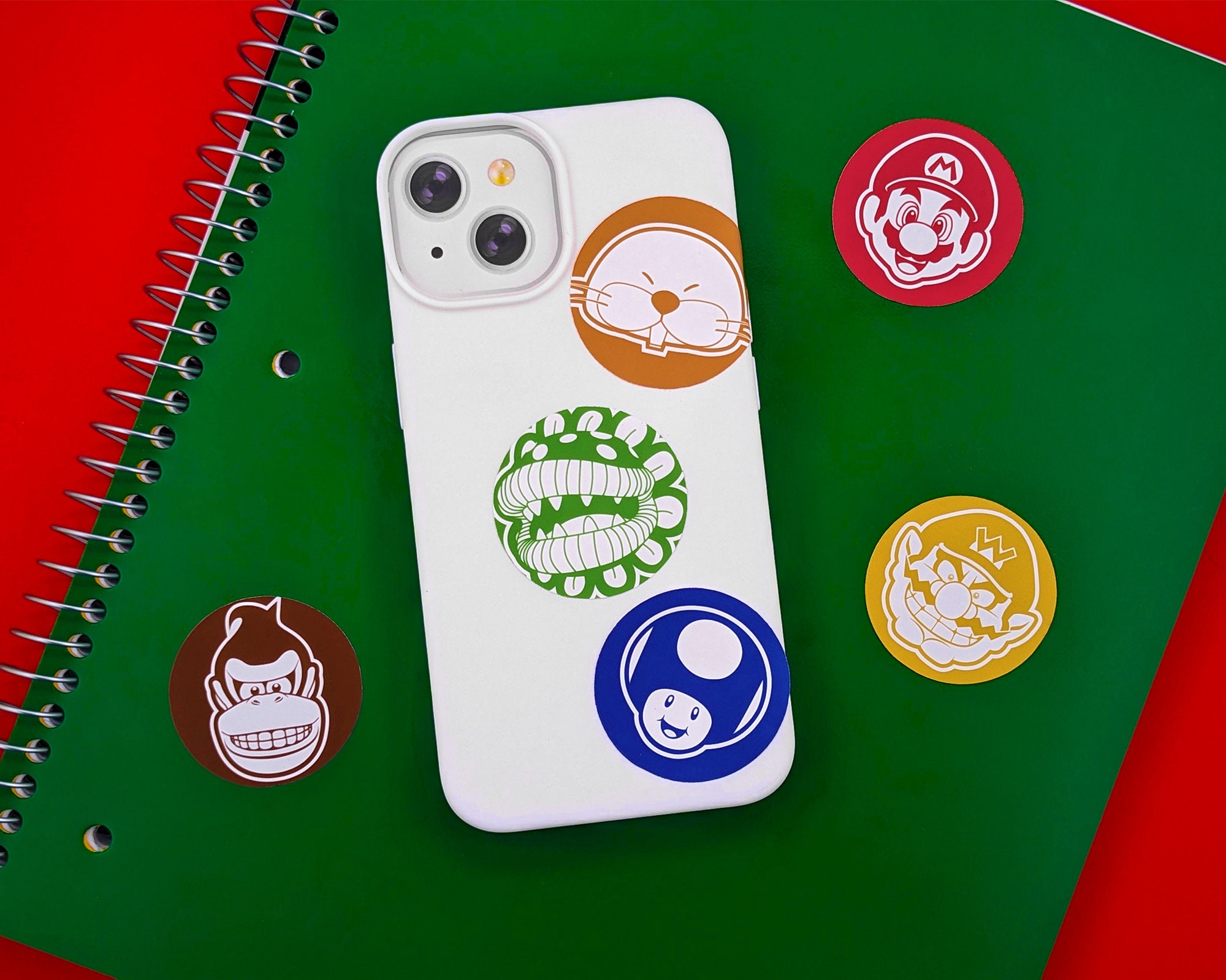 Super Mario Sticker Pack: Weatherproof Matte Finish, Set of 6 - Etsy