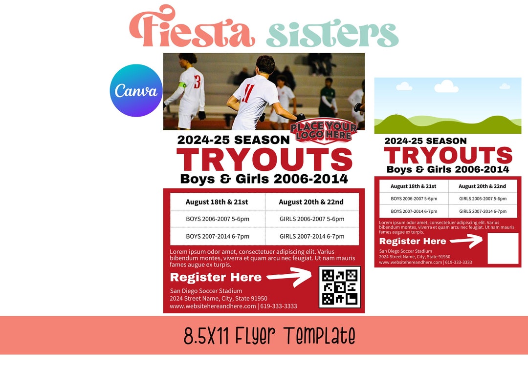 Soccer Tryouts Template, Soccer Tryouts Flyer Template, Soccer Team ...