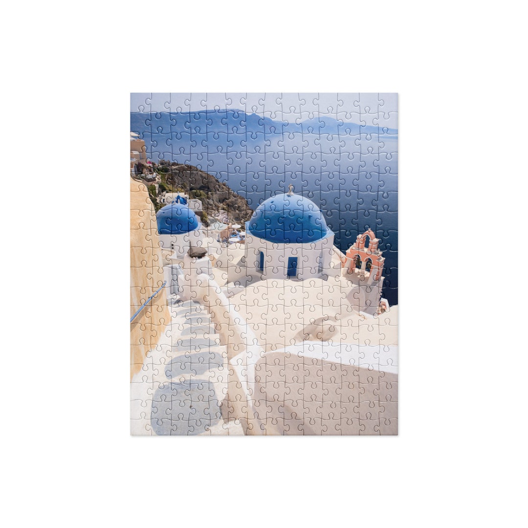 Santorini Greece View | Jigsaw Puzzle for Adults - Etsy