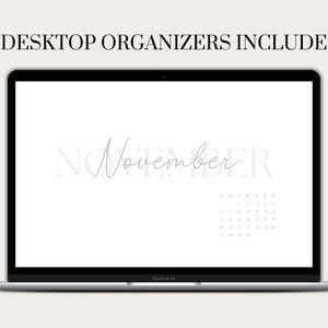 Minimalist Grey Desktop Organizer Wallpapers With Calendar (august 2024 ...
