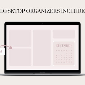 Pink Desktop Organizer Wallpapers With Monthly Calendar (aug 2023 - Dec ...