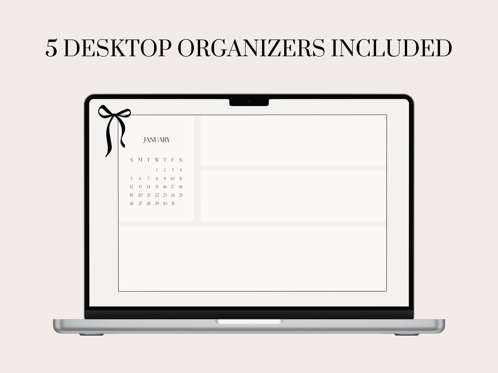 Desktop Organizer Wallpapers With Monthly Calendar (january 2025 - Dec ...