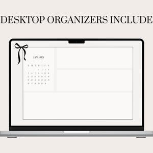 Desktop Organizer Wallpapers With Monthly Calendar (january 2025 - Dec ...