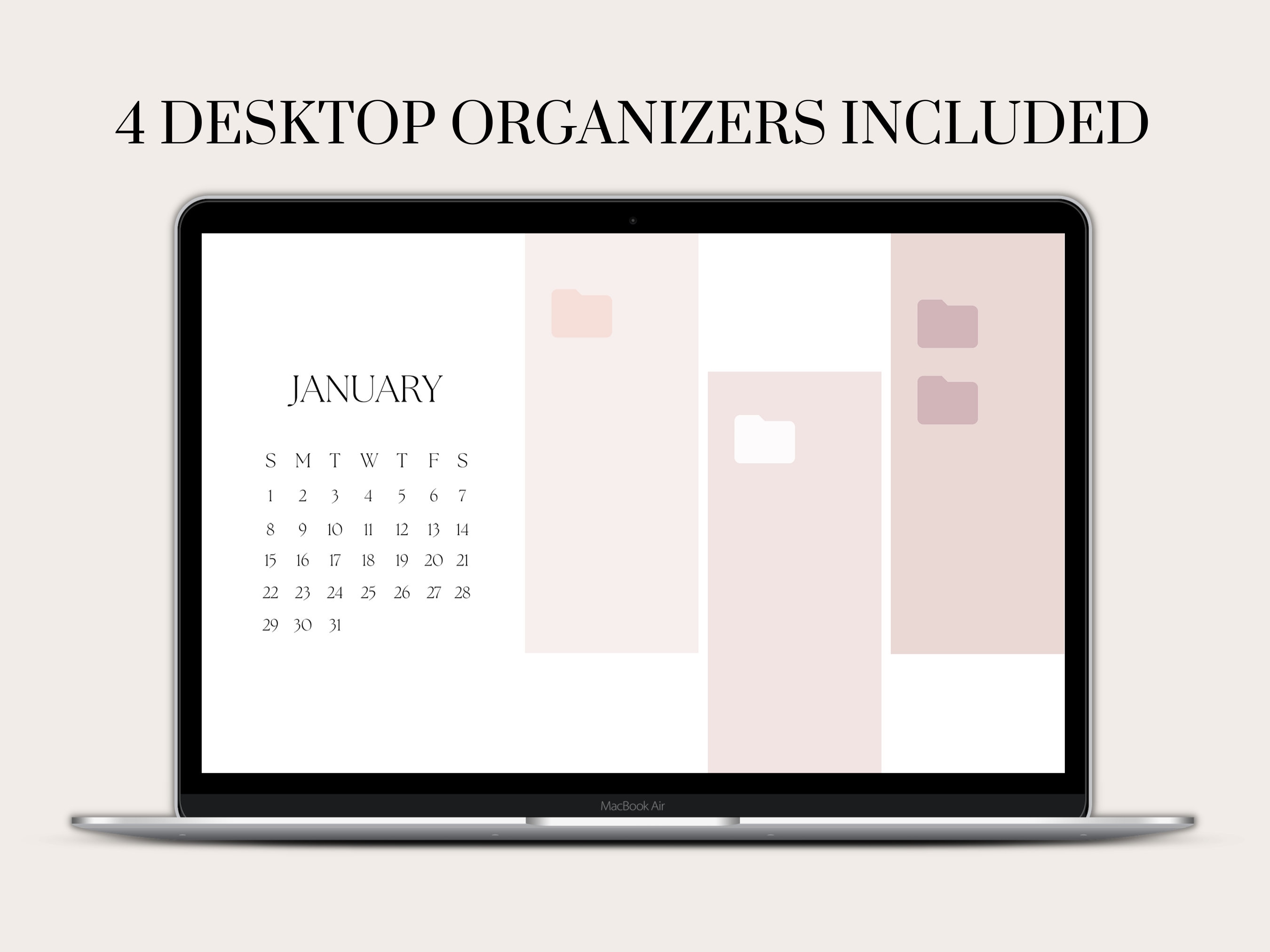 Soft Pink Desktop Organizer Wallpapers With Monthly Calendar august ...