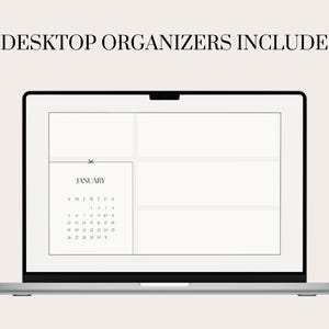 Desktop Organizer Wallpapers With Monthly Calendar (january 2025 - Dec ...
