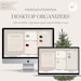 Christmas Desktop Wallpaper Organizer Minimal Winter Theme Desktop ...