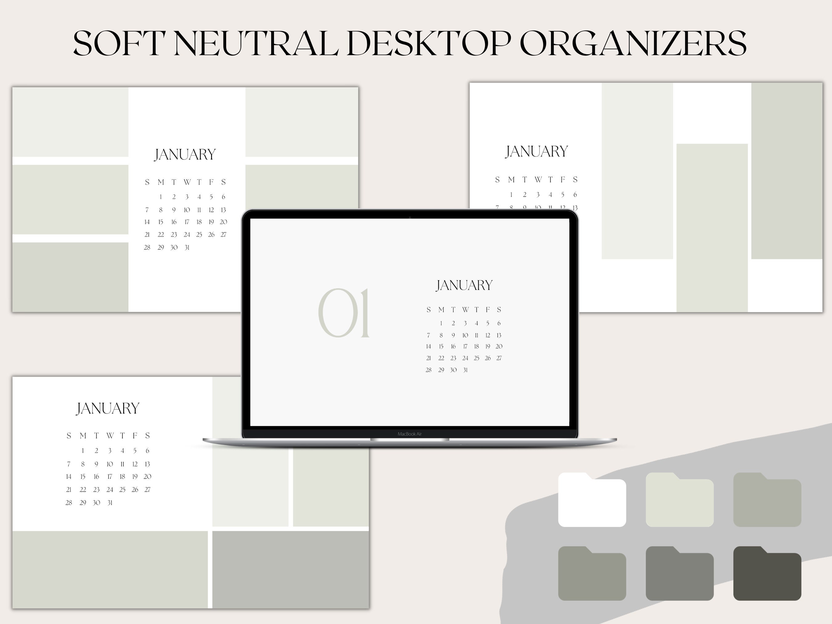 Desktop Organizing Wallpapers With Folder Icons august 2024 Dec 2025 ...