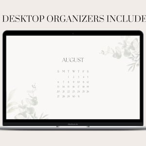 Aesthetic Desktop Wallpaper Organizers With Monthly Calendar (january ...