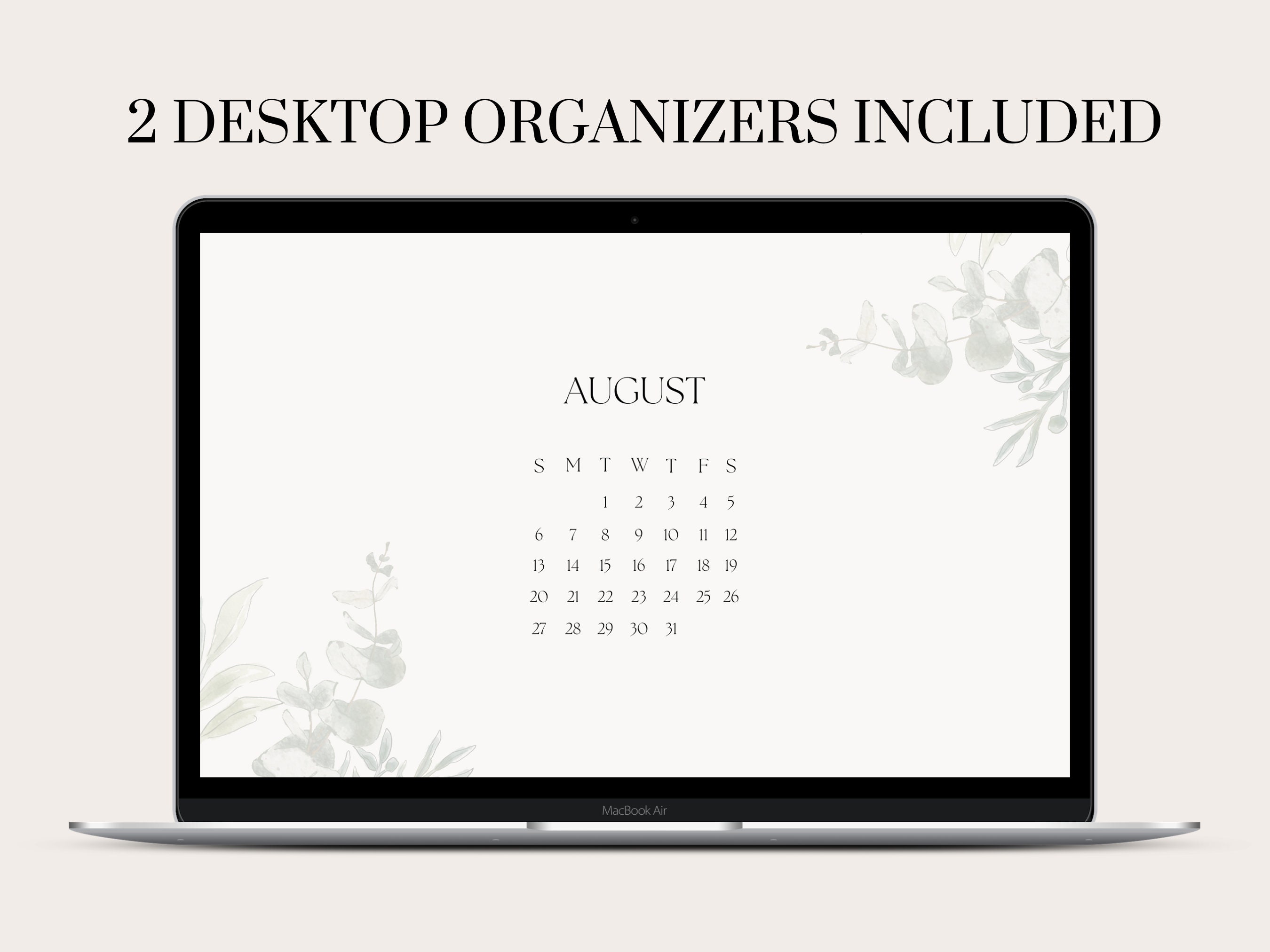 Aesthetic Desktop Wallpaper Organizers With Monthly Calendar (january ...