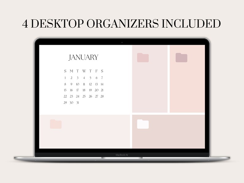 Soft Pink Desktop Organizer Wallpapers With Monthly Calendar (august ...